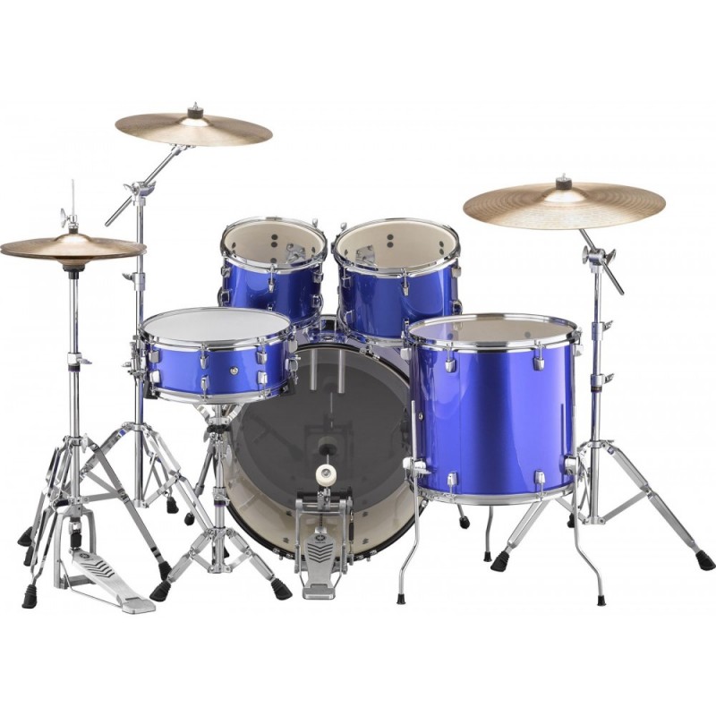 Rydeen Yamaha Fusion 20" Fine Blue + Cymbales PAISTE 101